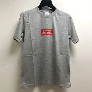 Burberry Montage Printed T-shirt - Gray