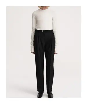 TOTEME High-waisted Straight-leg Trousers