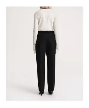 TOTEME High-waisted Straight-leg Trousers