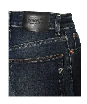 DONDUP Faded Denim Mini Skirt With Belt Rings And Distressed Details - Black