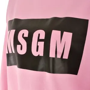 MSGM Logo Printed Sweatshirt - Pink