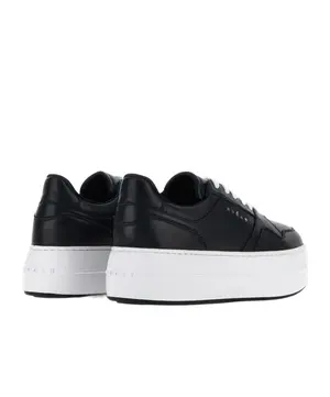 Hogan Flatform Sneakers With Logo Print - Black