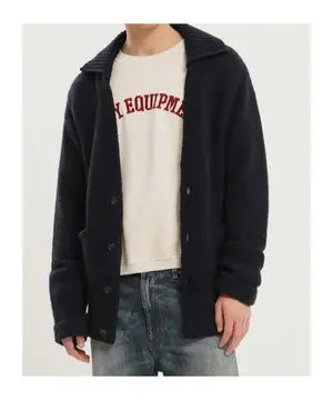 1989 STUDIO Ribbed Pocket Cardigan Sweater