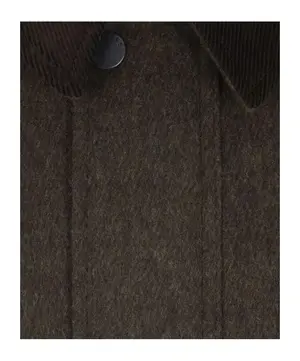 Barbour Collared Button-front Jacket With Flap Pockets