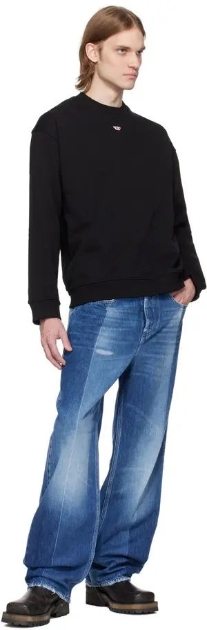 DIESEL® S-boxt-d Logo Patch Sweatshirt