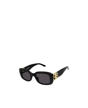 Balenciaga Rectangular Frame Sunglasses - Black
