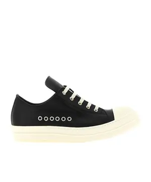 Rick Owens Eyelet Low-top Sneakers - Black