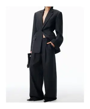 Alexander Wang Tailored Wide-leg Wool Twill Pants