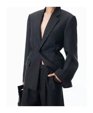 Alexander Wang Tailored Wide-leg Wool Twill Pants