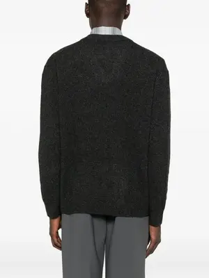 A.p.c. V-neck Wool Sweater - Black