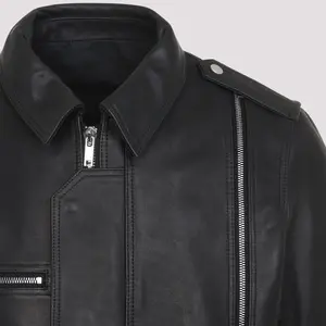 Rick Owens Vega Zipped Leather Jacket