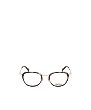 Max Mara Oval Frame Eyeglasses - White