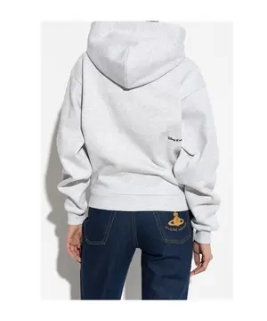 Coperni Long Sleeve Hooded Sweatshirt With Graphic Print