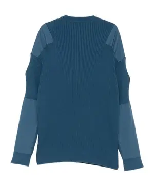 Balenciaga Knitted Jumper With Cuff Badge