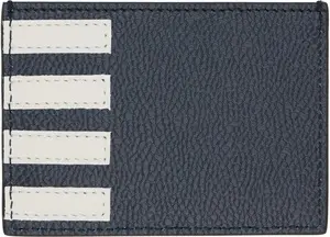 Thom Browne 4-bar Stripe Card Holder - Black