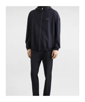 Dolce & Gabbana Logo Tag Hooded Jacket