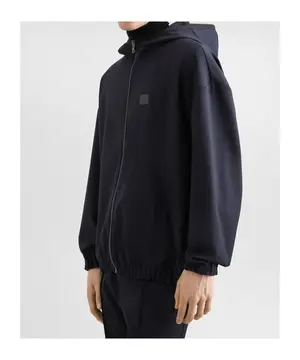 Dolce & Gabbana Logo Tag Hooded Jacket
