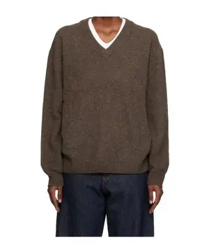 A.p.c. Dany V-neck Sweater - Maroon