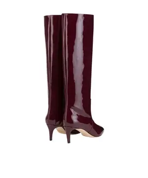 Paris Texas Pointed Toe Knee-high Stiletto Boots - Brown