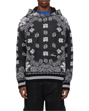 Amiri Bandana Print Hoodie - Black