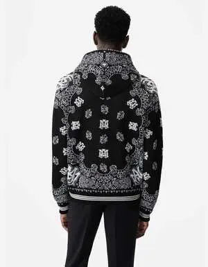 Amiri Bandana Print Hoodie - Black