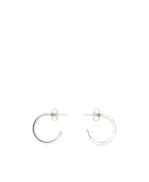 MAISON MARGIELA Logo Engraved Hoop Earrings