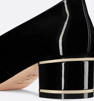 Dior Miss Pumps With Gold Tone Embellishment