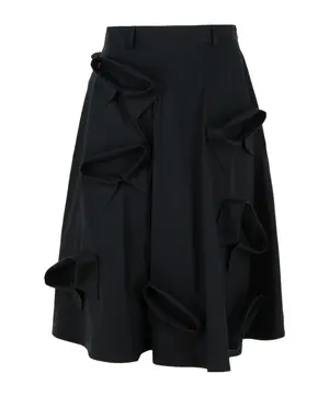 Moschino A-line Skirt With Lapel Detailing