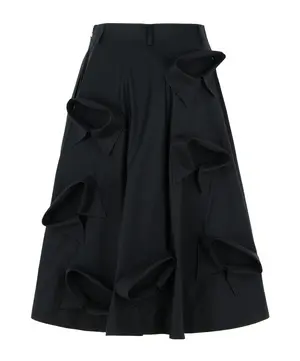 Moschino A-line Skirt With Lapel Detailing