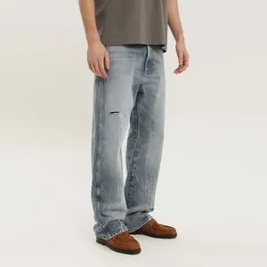 1989 STUDIO Distressed Wide-leg Jeans
