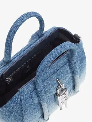Givenchy Mini Antigona Lock Denim Tote Bag