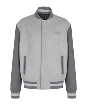 Balmain Logo Embroidered Varsity Jacket