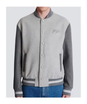 Balmain Logo Embroidered Varsity Jacket
