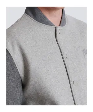 Balmain Logo Embroidered Varsity Jacket