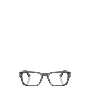Persol Rectangular Full Rim Eyeglasses - Gray
