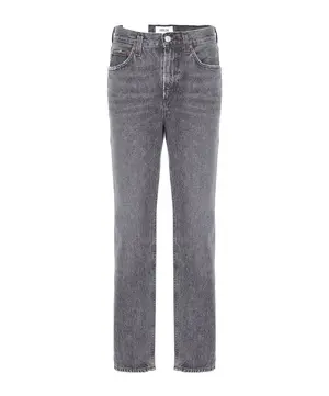 AGOLDE Valen Mid-rise Slim Cut Jeans - Gray