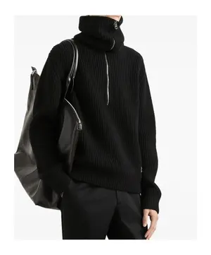 Dolce & Gabbana Half-zip Ribbed Cardigan