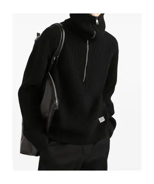 Dolce & Gabbana Half-zip Ribbed Cardigan