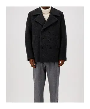 Harris Wharf London Double-breasted Wool Peacoat