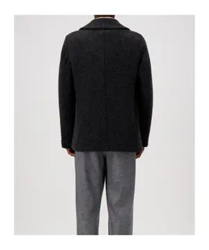 Harris Wharf London Double-breasted Wool Peacoat