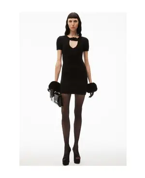 Alexander Wang Knit Mini Dress With Cut-out Detail