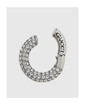 Gucci Crystal-embellished Hoop Ear Cuffs