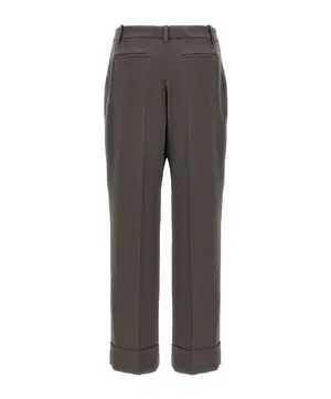 P.a.r.o.s.h Belted Casual Trousers - Black