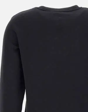 Maison Kitsuné Crewneck Sweatshirt With Fox Head Patch - Black