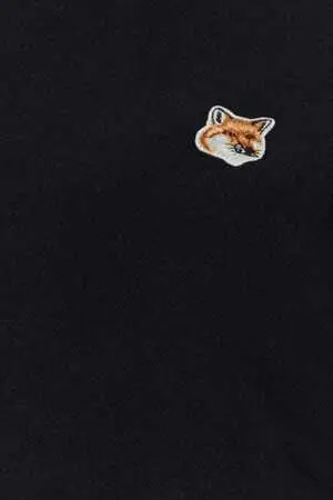 Maison Kitsuné Crewneck Sweatshirt With Fox Head Patch - Black