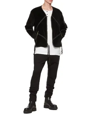 GREG LAUREN Lace Up Sweatpants