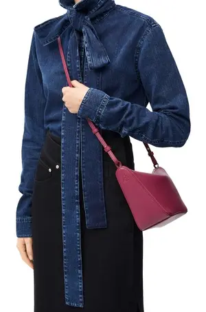Loewe Hammock Mini Hobo Bag - Deep Red