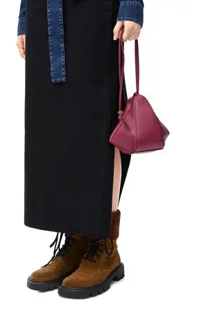 Loewe Hammock Mini Hobo Bag - Deep Red