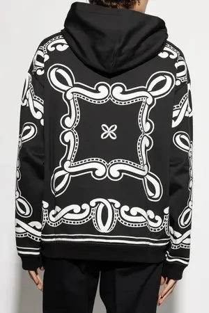 Dolce & Gabbana Bandana Print Drop Shoulder Hoodie