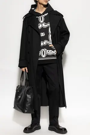 Dolce & Gabbana Bandana Print Drop Shoulder Hoodie